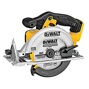 DEWALT 6-1/2-Inch 20V MAX Circular Saw, Tool Only (DCS391B) , Yellow