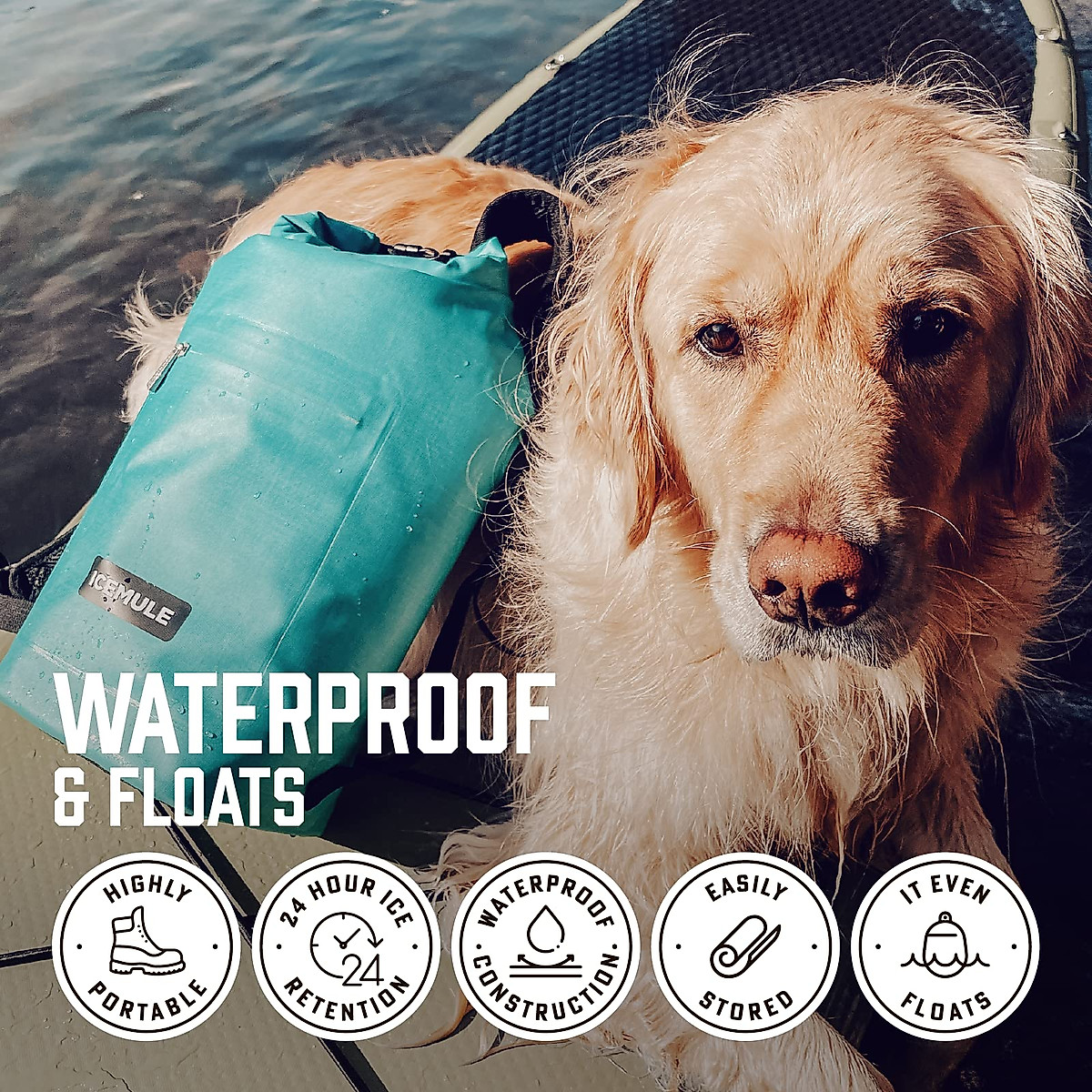 IceMule Jaunt Small Collapsible Backpack Cooler, 9 Liters, Snow Grey, Waterproof, Hands Free, 24+ Hours Cooling