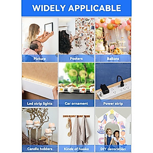 Lancord Double Sided Tape Heavy Duty (10FT), Clear Mounting Tape Strong Adhesive Strips Sticky Nano Tape, Multipurpose Removable Transparent Two Sided Poster Wall Tape (10FT x 1" x 0.07")