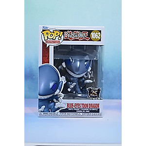 Funko POP Animation: Yu-Gi-Oh - Blue Eyes Toon Dragon (Mettalic),Multicolor,57648