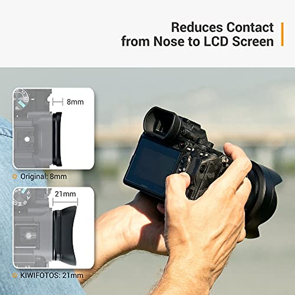 Soft Silicon Camera Viewfinder Eyecup Eyepiece Eyeshade for Sony A7RIV A7RIII A7III A7SII A7RII A7II A7S A7R A7 A9II A9 A58 A99II Eye Cup Protector Replaces Sony FDA-EP18 FDA-EP16 FDA-EP15