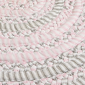 Colonial Mills Bella Nursery Braided Rug, 4' X 6' , Pink Grey