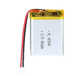 AKZYTUE 3.7V 450mAh 403040 Lipo Battery Rechargeable Lithium Polymer ion Battery Pack with JST Connector