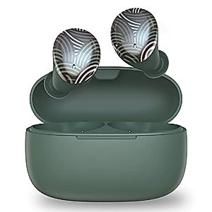 xtremtec Deep Bass Sound True Wireless Earbuds Noise Isolation Bluetooth Headphones with Wireless Charging Case IPX6 Waterproof in-Ear Earphone with Microphones (Sage Green)