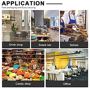 JIAWANSHUN Cup Sealer Film Roll Tea Cup Sealing Film Milk Sealing Film 3000pcs per Roll for Plastic and Paper Cup 90-105mm (3.55"- 4")