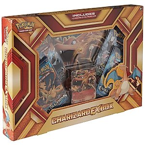 Pokemon Cards POK16CHAREXBX TCG: Charizard-EX Box Fire Blast Card Game, Multicolor