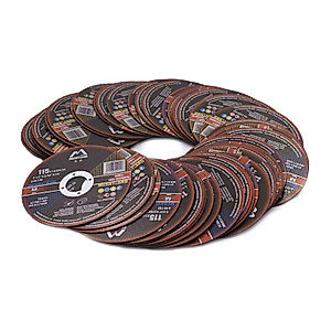 Merryland Cut Off Wheel 4 1/2 inch for Angle Grinder, Metal Cutting Wheel 4.5 X .045 X 7/8 Ultra Thin 50 Pack, Iron Stainless Steel Cutting Disc, Craft-Line C13071042