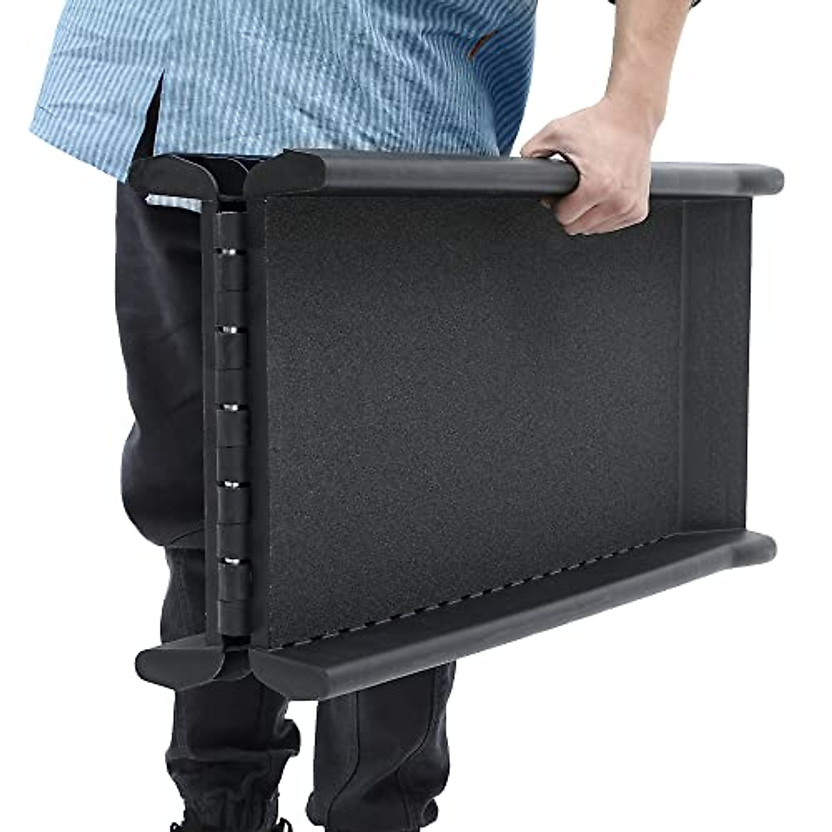 YITAHOME 61in Folding Dog Ramp for Cars, Portable Pet Ramp for Large Dogs, Lightweight Non-Slip Resin Dog Car Ramp with Safe Raised Sides Stairs Step Ladder for SUV Truck, 150lbs Load Capacity