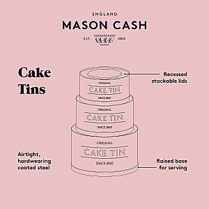 Mason Cash Innovative Kitchen Nesting Cake Tins, Set of 3