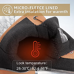 STQ Duck Boots Women Side Zipper Lace Up Insulated Waterproof Winter Ankle Snow Booties MULTI/PLAID 6 US