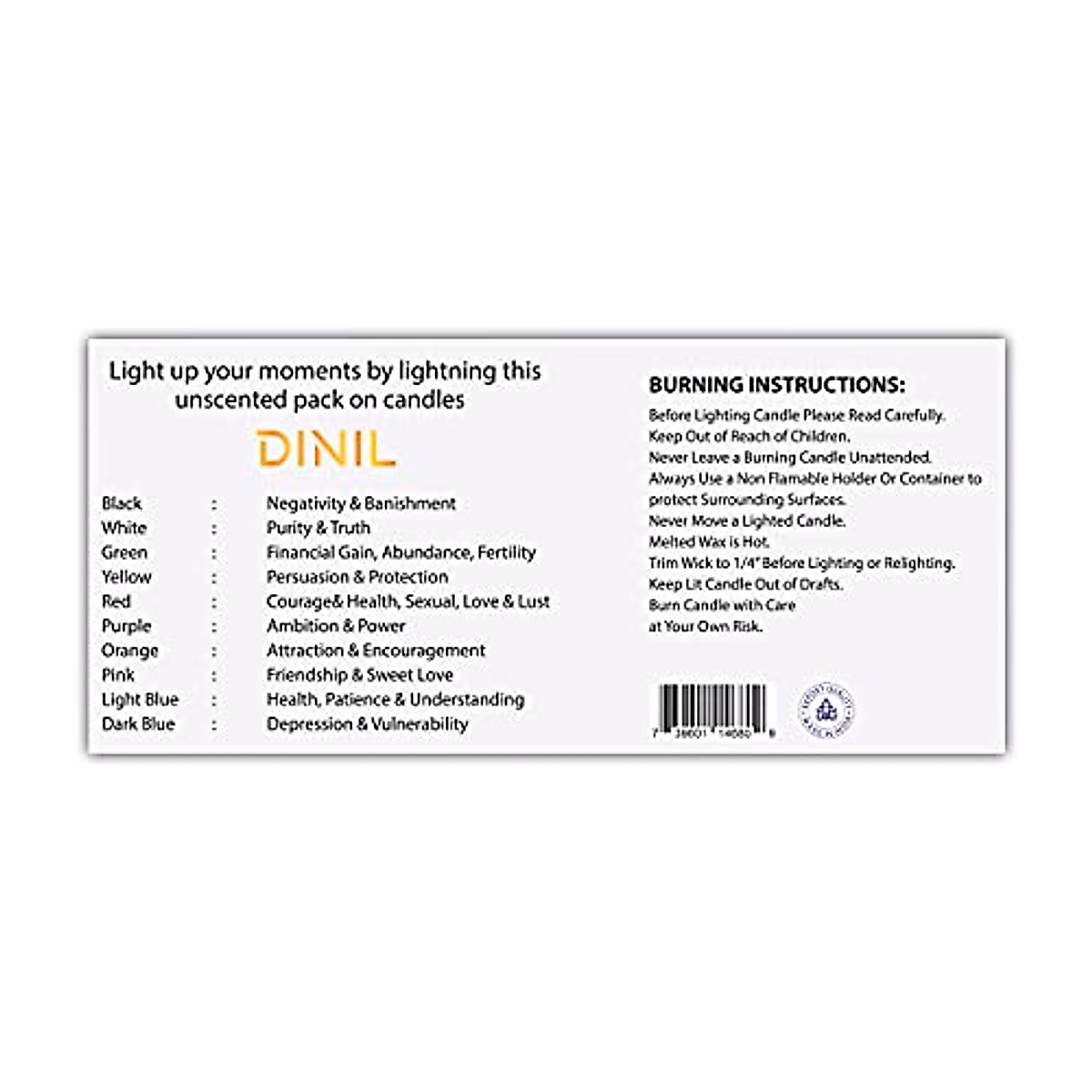 Dinil – Spell Candles (40 Candles) – 4" x 1/2" Premium Mini Taper Candles for Rituals, Birthdays, Altar, Spells, Chime Candles