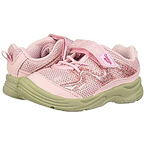 OshKosh B'Gosh Girls Dyana Bump Toe Sneaker, Light Pink, 4 Toddler