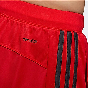 adidas Men's Designed-2-Move 3-Stripe Shorts, Scarlet/Utility Black, X-Small