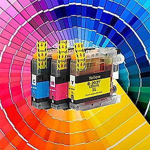 LC203 Compatible Ink Cartridge for Brother LC203XL LC201XL LC203 LC201 to use with MFC-J480DW MFC-J880DW MFC-J4420DW MFC-J680DW MFC-J885DW Printer (8 Cyan, 8 Magenta, 8 Yellow, 24 Pack)