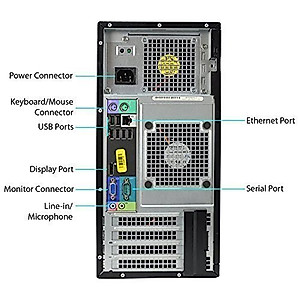 Dell Optiplex 790-MT Desktop PC, Intel Core i7, 16GB Memory, 256GB Solid State Drive, Windows 10, OD1-0234 (Renewed)