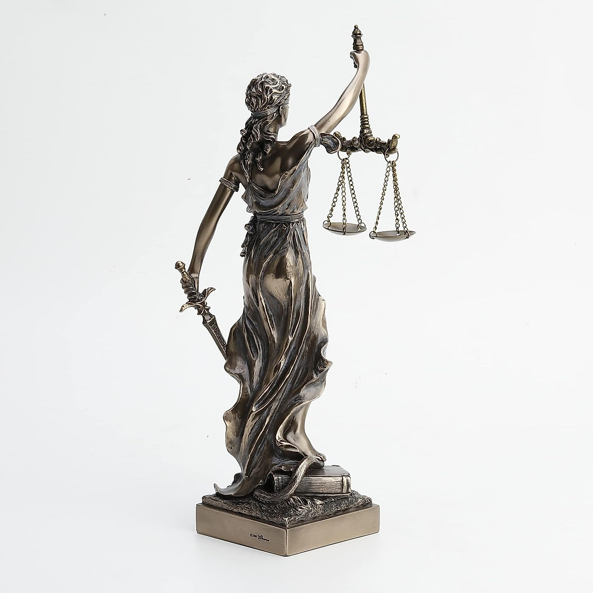 JFSM INC. Blind Lady Justice Statue Sculpture - Greek Roman Goddess of Justice