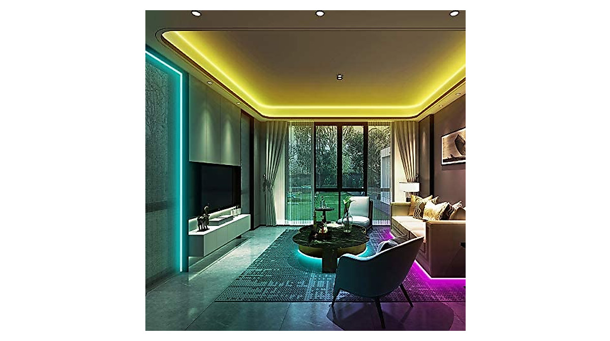 KSIPZE RGB LED Strip Lights - Music Sync & Bluetooth Control