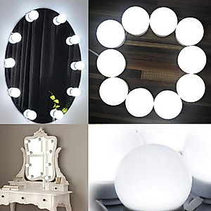 Lxcom Lighting G60 LED Light Bulb 3W Globe Bulbs 25W Incandescent Bulb Equivalent E26/E27 Base Daylight White 6000K 300LM LED Small Vanity Light for Makeup Mirror Home Lighting, 6 Pack