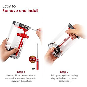 Dust Bin Top Fixed Sealing Ring Replacement Part Compatible with Dyson Cyclone V10 SV12 Vacuum Cleaner, Dust Bucket Dirt Cup Bin Parts Replacement Accessories