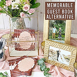 50 Rustic Wedding Advice Cards - Wedding Card Boxes For Reception, Wedding Guest Book Alternative, Advice Cards For Bride and Groom, Bridal Shower Games For Guests, Advice For the Bride Wedding Games