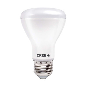 Cree Lighting R20 Indoor Flood 100W Equivalent LED Bulb, 1400 lumens, Dimmable, Daylight 5000K, 25,000 Hour Rated Life, 90+ CRI | 1-Pack, White