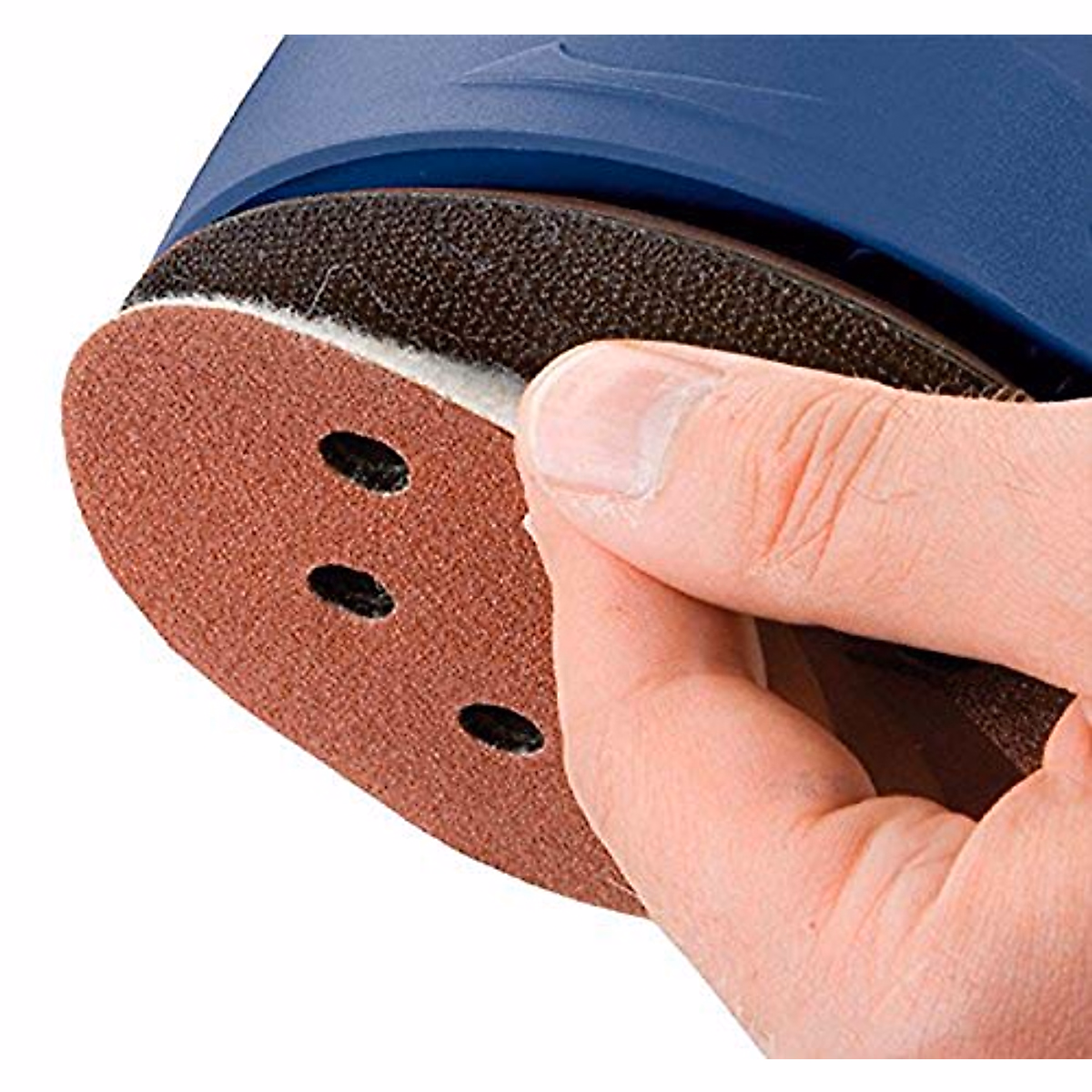 Miady 5-Inch 8-Hole Hook and Loop Sanding Discs 70PCS, 40/80/120/240/320/600/800 Assorted Grits Sandpaper for Aluminum - Pack of 70