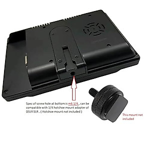 LONCEVON 7 inch Mini Monitor HD 1080P Small HDMI Monitor Portable VGA Monitor LCD Screen for PC/TV/DVD/Raspberry PI/Camera/Gaming; IPS 1024X600 Pixels; Build in Speakers&Earphone Jack