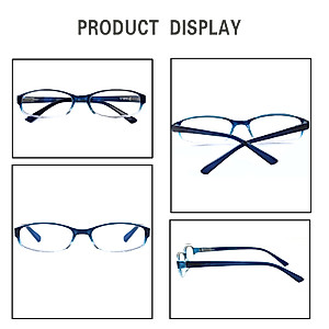 NORPERWIS 6 Pack Ladies Reading Glasses for Women Blue Light Blocking Spring Hinge Fashion Eyeglasses Readers for Women (Mix Color, 1.25)