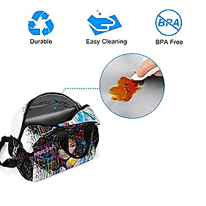 GALIRVC African American Lunch Bag Reusable Insulated Lunch Box Large Cooler Tote Bag for Woman Work Travel Picnic