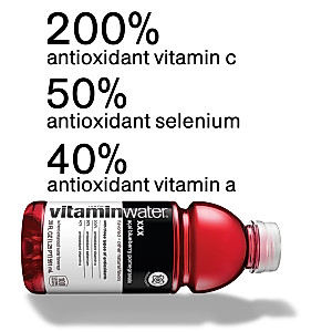vitaminwater xxx, electrolyte enhanced water w/vitamins, açai-blueberry-pomegranate drinks, 20 fl oz, 12 Pack