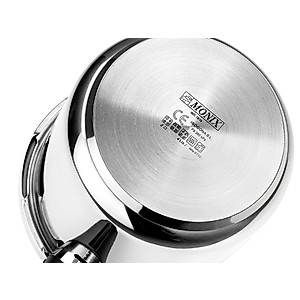 Braisogona Monix Quick Fast Pressure Cooker, Stainless Steel, Silver, 4/6 Litre