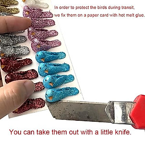 Pursuestar 24Pcs Artificial Mini Peace Dove Pigeon Handmade Candy Box Home Garden Craft Kit Wedding Photograph DIY Decor Ornaments