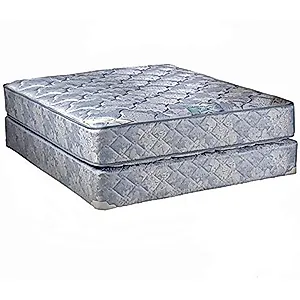 Dream Solutions USA Chiro Premier Orthopedic Gentle Firm (Blue Color) Full Size (54"x75"x9") Mattress and Box Spring Set - Fully Assembled, Long Lasting and 2 Sided