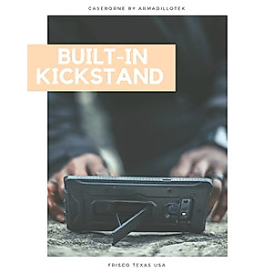 ArmadilloTek Vanguard Designed for Samsung Galaxy Note 9 Case (2018 Release) Military Grade Full-Body Rugged with Built-in Screen Protector & Kickstand (Black)