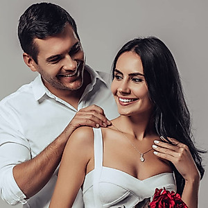 KINDPAW Romantic Future Wife Necklace for Girlfriend - Surprise Her with 'I Love You Always and Forever' Message Card on Birthday, Christmas, or Any Special Occasion