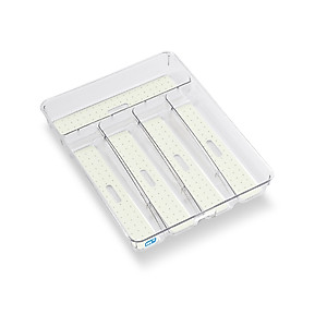 madesmart Narrow Shallow Bin, Lt. Grey