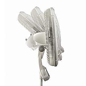 Lasko 18-Inch Remote Elegance and Performance Pedestal Floor Fan, 18 Inch, White 1850