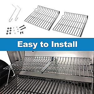 Uniflasy Grill Warming Rack for Char Griller 5050, 5650, 3001, 2223, 5072, 2823, 3030 Grills Stainless Steel Warming Grate for Chargriller 5050 5650 Gas & Charcoal Grill