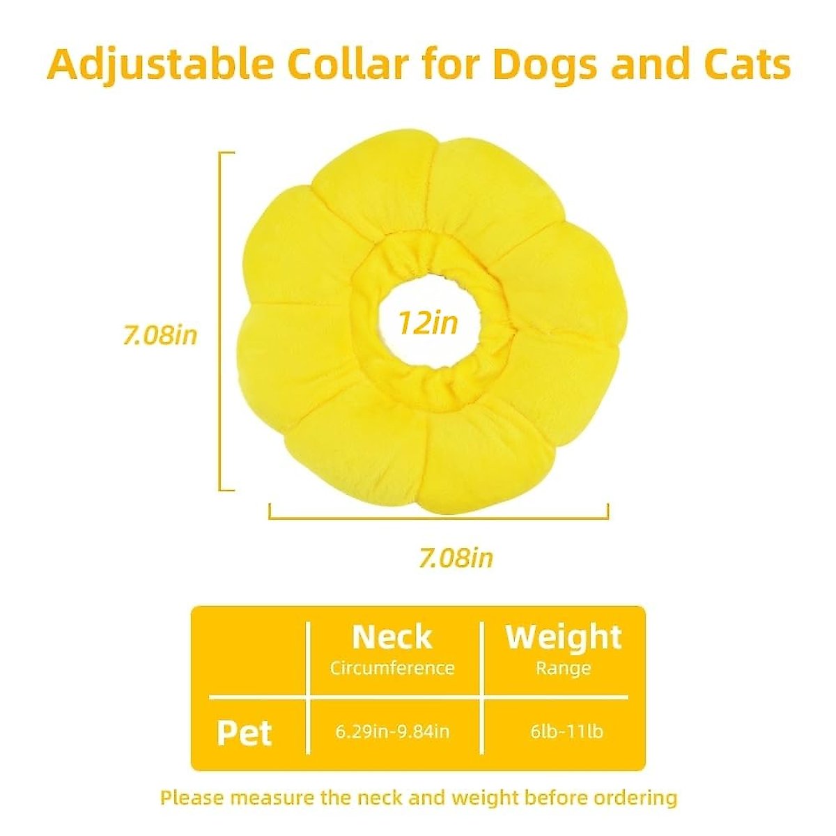 Adjustable Protective Collar for Cat and Puppy，Soft Pet Recovery Collar Does Not Block Vision E Collar，Surgery Recovery Elizabethan Collars