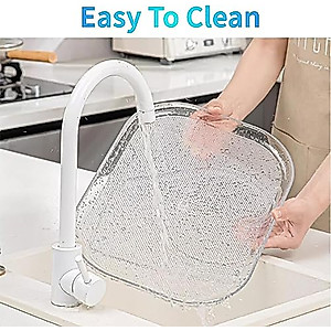 Lazy Susan for Refrigerator, 14'' Lazy Susan Turntable, Square Lazy Susan Fridge Organizer, Lazy Susan for Cabinet, Table, Pantry, Kitchen, Countertop (1PC)