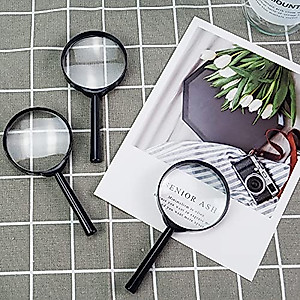 Magnifying Glass Kids Plastic Magnifier 18 Pack Hand Lens Mini Handheld Magnifying Lenses for Children Science Class Outdoor Observation Party Fun Tool IRCHLYN
