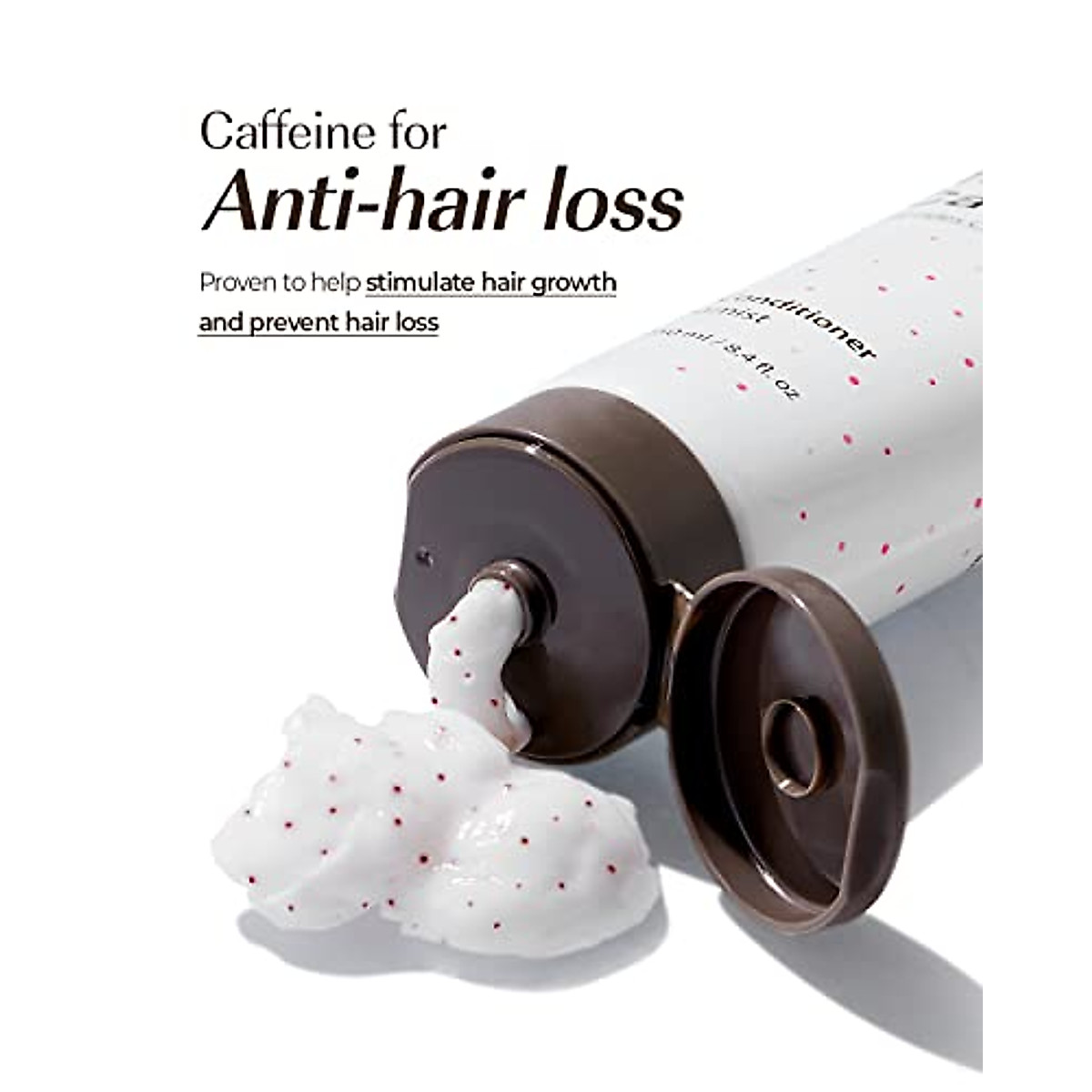 FOAMIST Hair Scalp & Thickening with Basil Mint and Caffeine no Chemical Hair Shampoo & Hair Conditioner SET for hair loss, Scalp 250ml / 8.4 fl.oz (2 Packs)