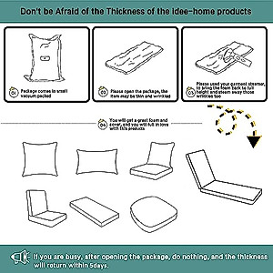 idee-home Outdoor Bistro Chair Cushions, Thick Round Seat Cushions Set of 2 with Ties, 15”x15”x 3” Waterproof Round Patio Chair Cushions for Outdoor Furniture, Round Chair Pads for Garden Peacock Blue