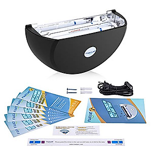 Faicuk WS108 Wall Sconce Fly Light Trap for Capturing Flies, Moths, Gnats, Mosquitos and Other Flying Insects - 13"x7.5"x5.5" (Black)