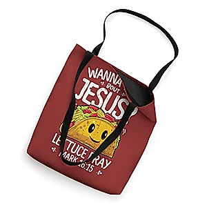 Wanna Taco Bout Jesus Cinco de Mayo Women Men Christian Tote Bag