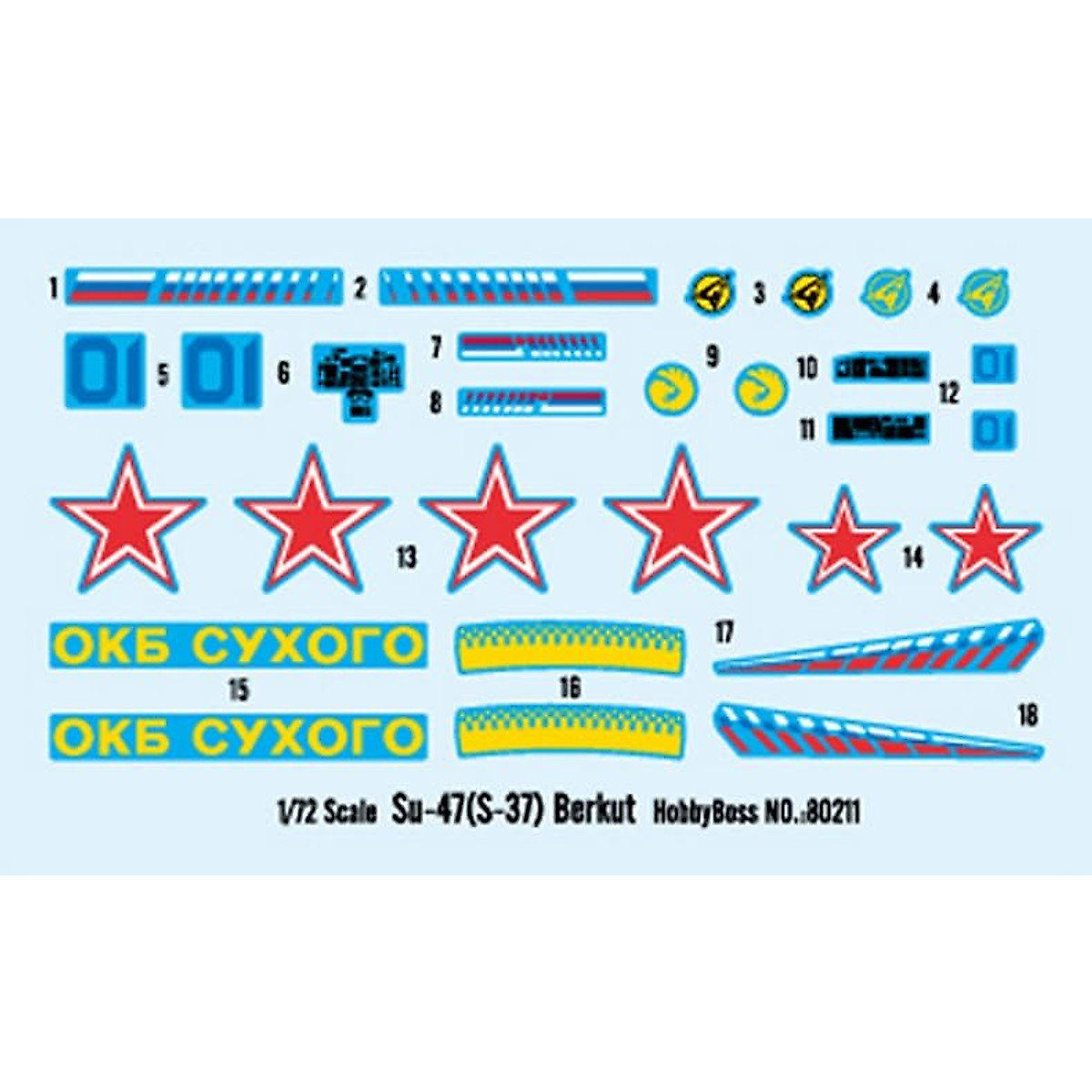 Hobby Boss Su-47 (S-37) Berkut Airplane Model Building Kit