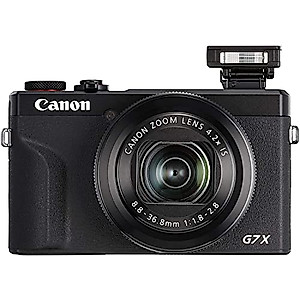Canon PowerShot G7 X Mark III Digital Camera (Black) Pro Bundle + Camera Bag + Sandisk 128GB Memory Card + Flex Tripod + SD Card Reader + Cleaning Kit (Renewed)