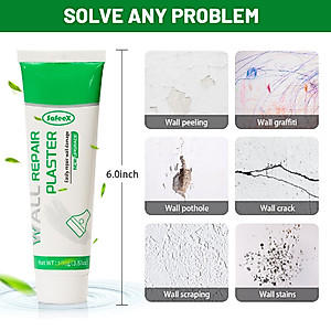 Drywall Repair Kit, 2 Pack Wall Mending Agent, Spackle Wall Repair Patch Kit with Scraper, Wall Surface Putty Repair Holes Fill and Quick Repair Crack for Home Wall by DOKLY
