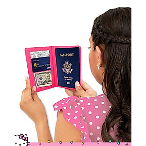 Hello Kitty Passport Holder Official License, Cute Passport Holder and Passport Cover, Sanrio Gifts
