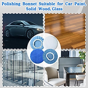 Buffing Bonnets for 9 to 10inch, 12pcs Polishing Bonnets 9-10 inch, Buffer Bonnets kit, Waxers Bonnet Set, Polishing Pads Bonnet, Car Buffer Bonnet, for Most 9 to 10 Inches Orbital Buffer Polisher